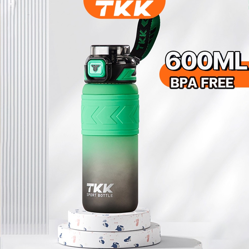 TKK kids water bottle 600ml with straw BPA Free Tritan sports water bottle for school 1019 ...