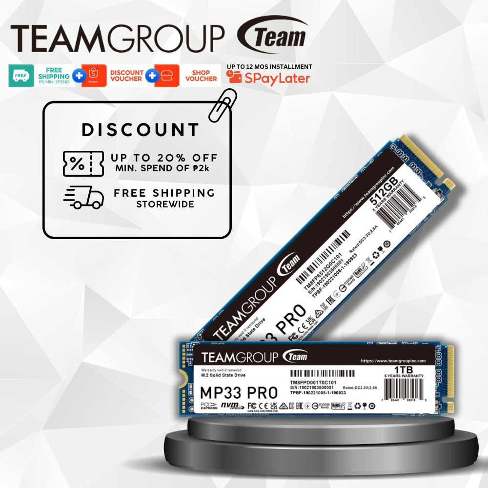 TEAM GROUP MP33 PRO | 512GB | 1TB | M.2 2280 PCIe NVMe Gen 3.0 x4 ...