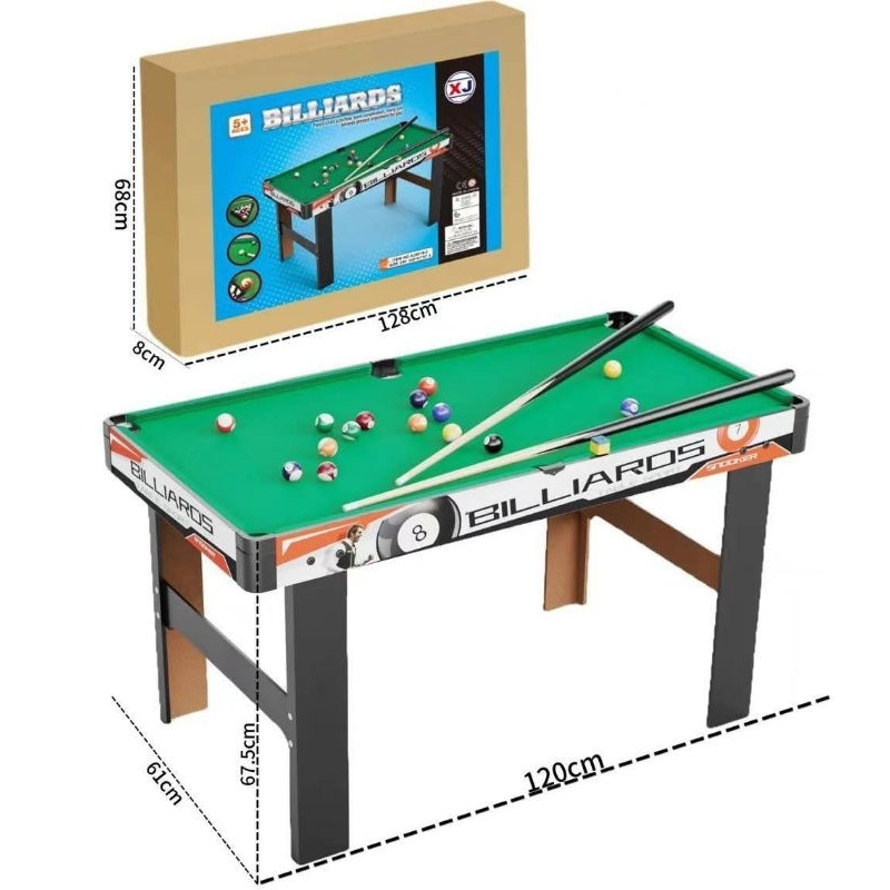 61cmx120cm Mini Billiard Table for Kids Wooden Tabletop Pool Table Set ...