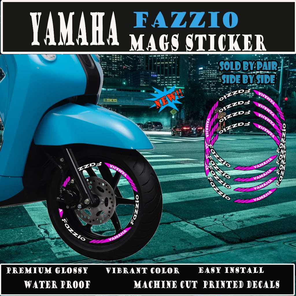 MAGS STICKER FOR FAZZIO MOTORCYCLE/ YAMAHA MAGS STICKER DESIGN/ YAMAHA ...