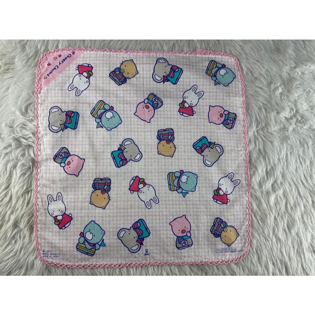Cherry Chums Pink Small Handkerchief | Shopee Philippines