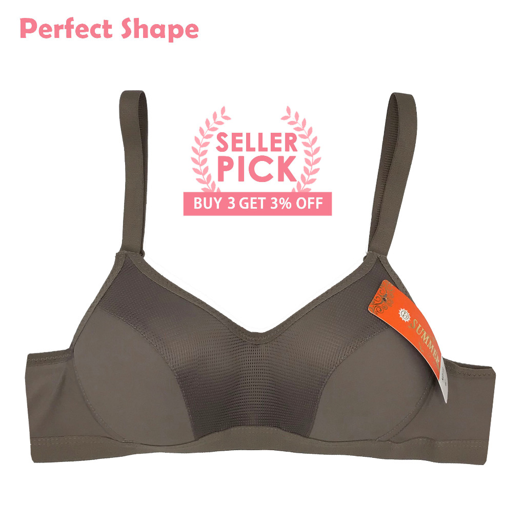 Perfect Shape Quality Cup A Thin Padding Bra No Wire Breathable Design ...