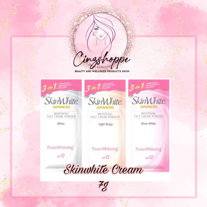 SkinWhite Advanced Whitening Face Cream Powder 7g (3sachet only ...