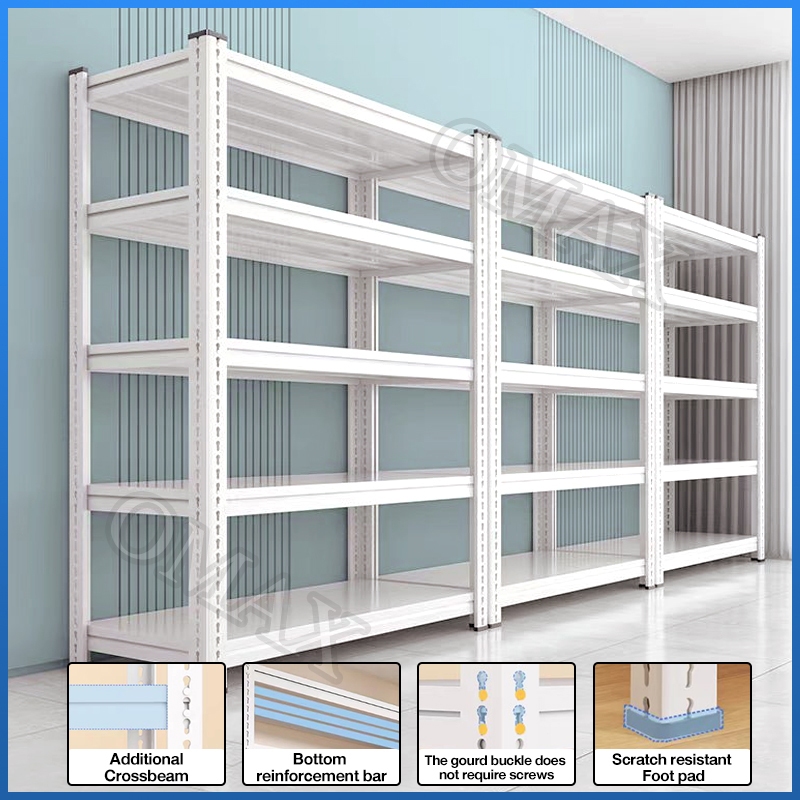 6 Layer Steel Rack Metal Rack Kitchen Storage Rack Boltless Rack Steel ...