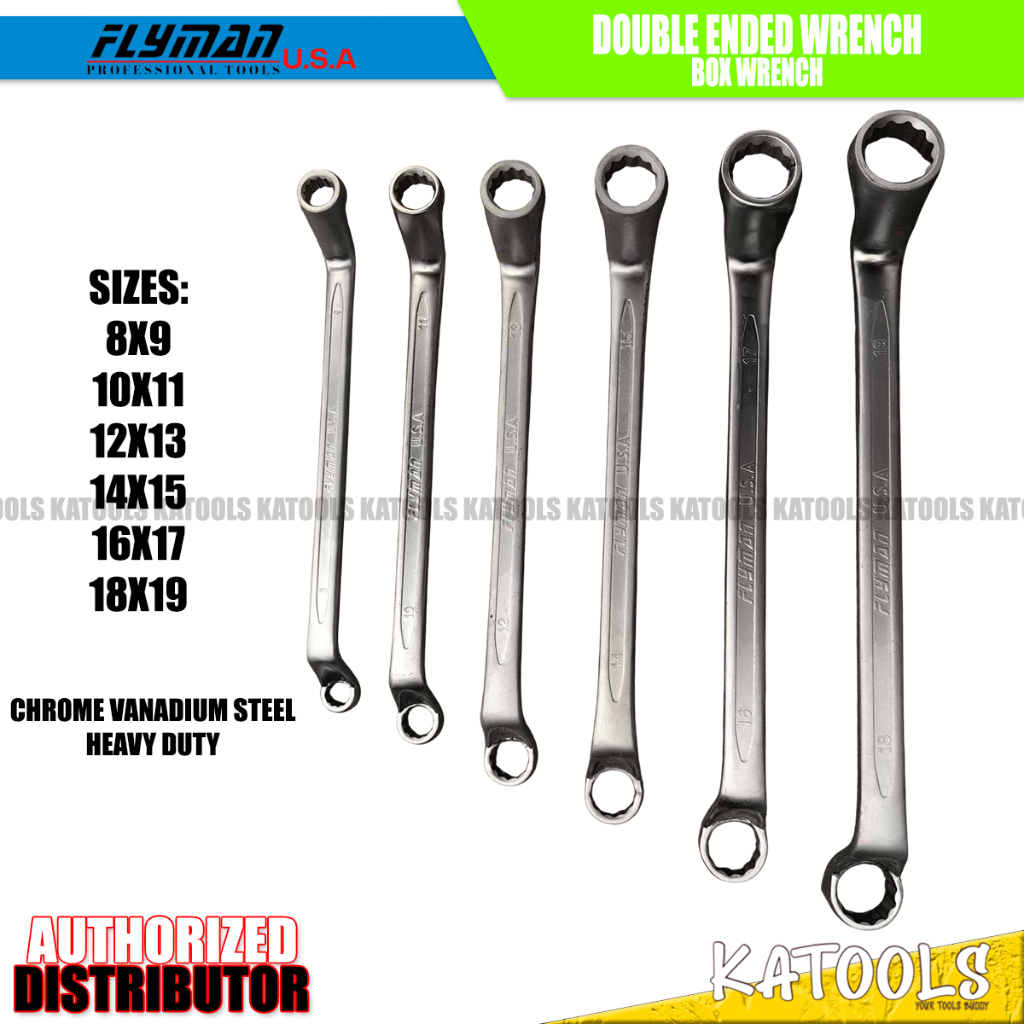 KATOOLS ~ Flyman Double Ended Wrench Box Wrench Double Headed Ring 8 ...