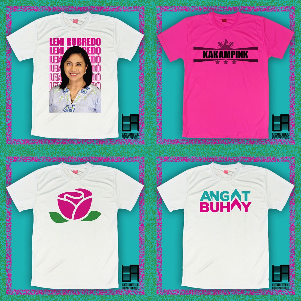 Leni Robredo Kakampink Angat Buhay Pink Rose Election 2025 T-shirt ...
