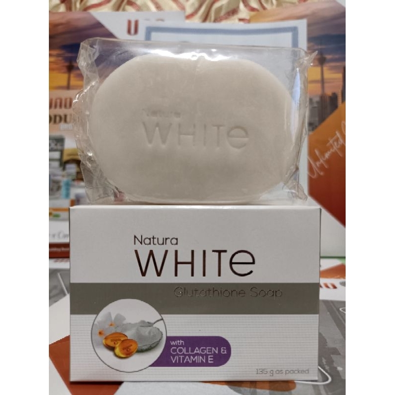 UNO NATURA WHITE GLUTATHIONE SOAP WITH COLLAGEN & VITAMIN E | Shopee ...
