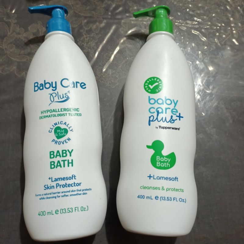 Tupperware Baby Care Plus Baby Bath +Lamesoft Skin Protector 400ml ...