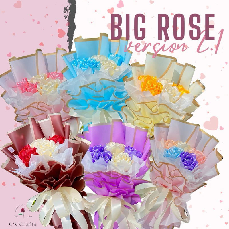 Big Roses v2.1 (Handmade flower by C’s Crafts) | Shopee Philippines