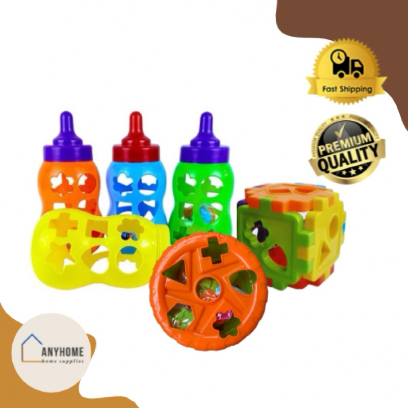 Plastic Puzzle Blocks Toys Puzzle Square Puzzle Bottle Puzzle Circle ...