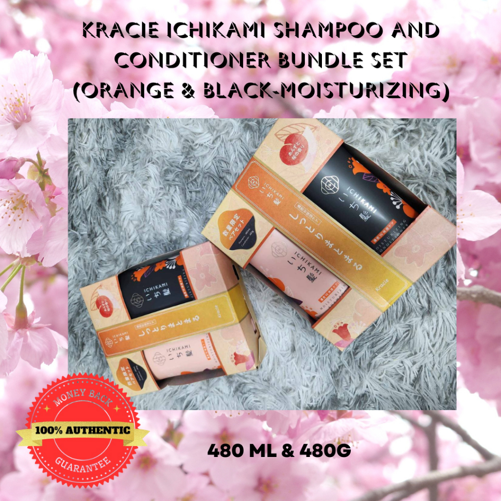 Kracie Ichikami Shampoo and Conditioner Bundle Set (480 mL & 480 g) | Shopee Philippines