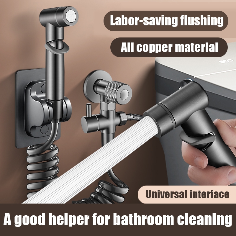 Water Gun Bathroom Sprayer Gun Faucet Flusher Bidet Spray Complete Set ...