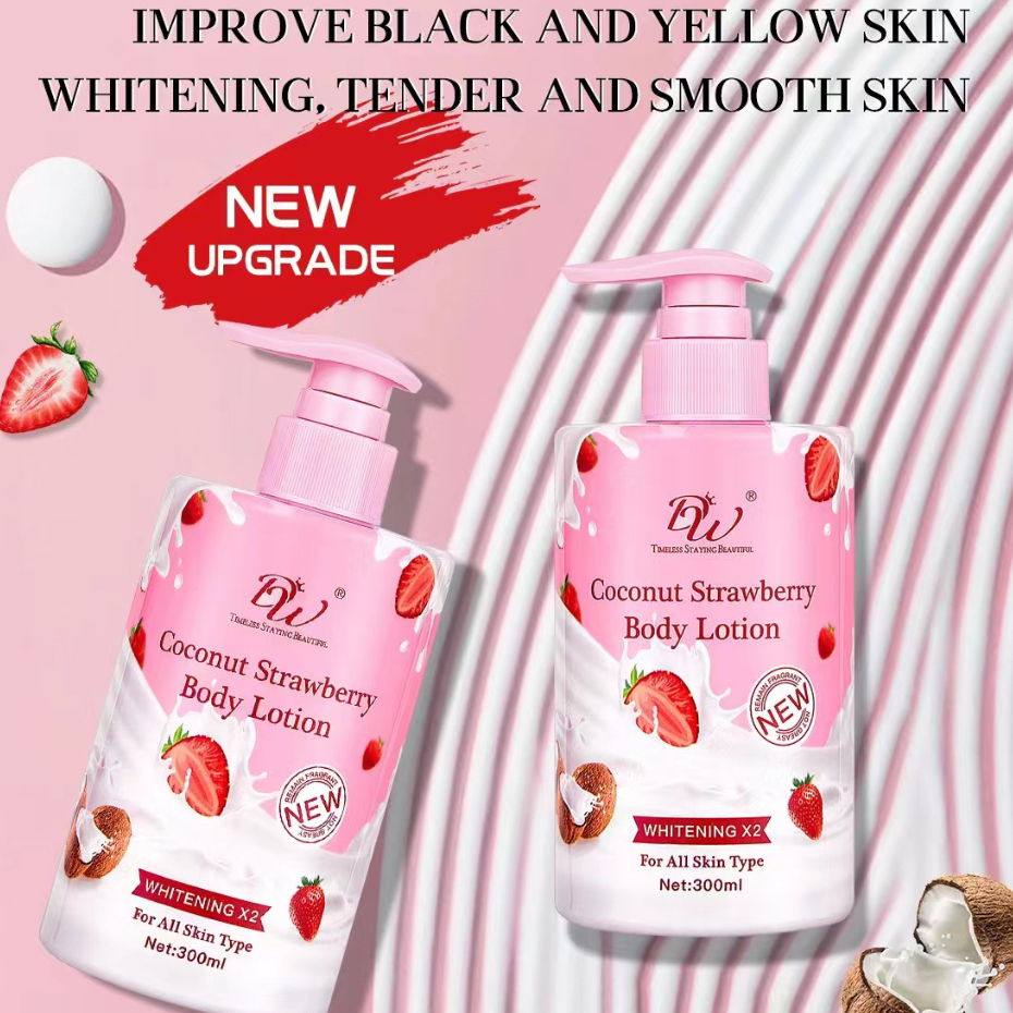 DW Moisturizing Coconut Strawberry Body Lotion For Brighter Skin ...