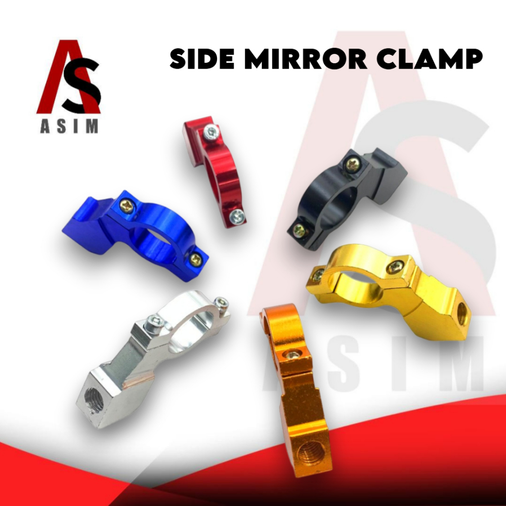 ASIM MOTORCYCLE SIDE MIRROR ADAPTER BASE CLAMP UNIVERSAL | Shopee ...