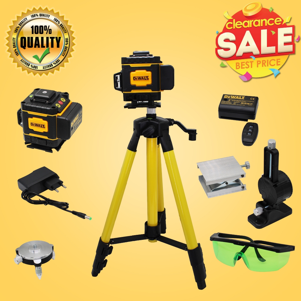 DeWALT 12-Line Laser Leveling/Mapping Meter (Horizontal-Vertical Line ...