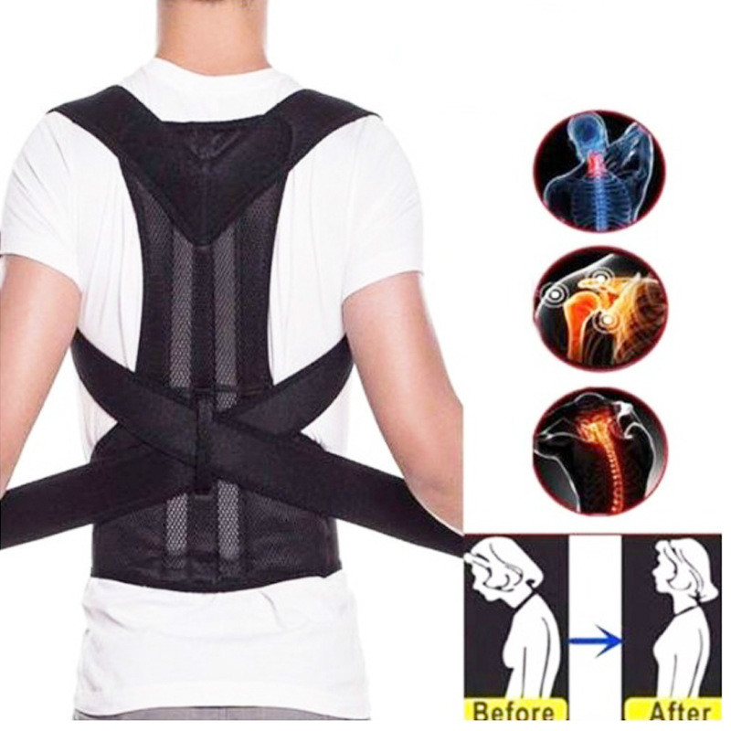 Upgrade Back Supporter Posture Corrector Strong Support Lumbar Spine ...