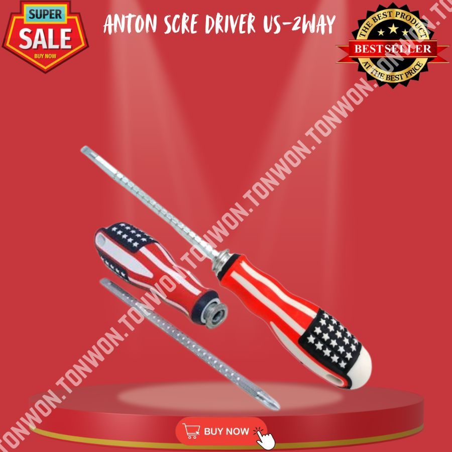 Screwdriver 2 in 1 Adjustable Length, Reversible Dual End American Flag ...