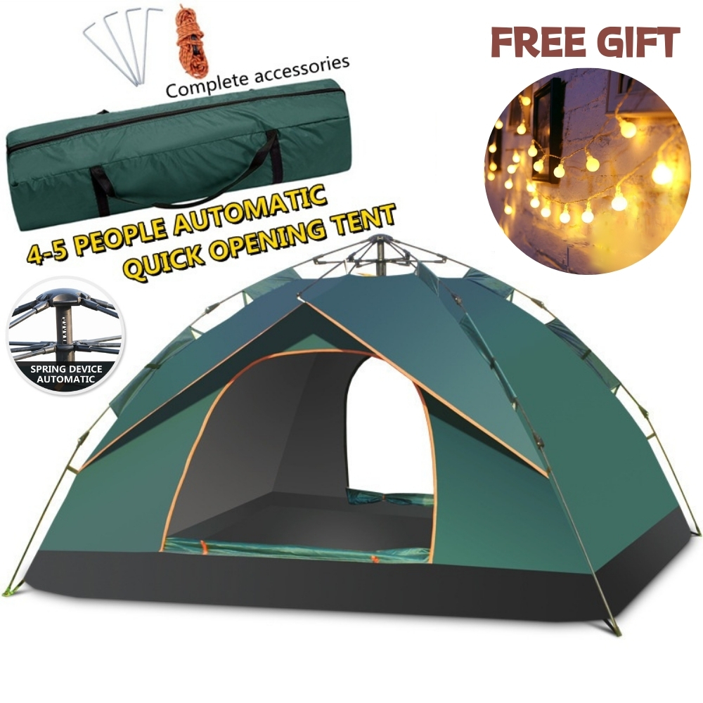 4-6 Tent Person Waterproof Automatic tent Pop Up Double Layers Camping ...
