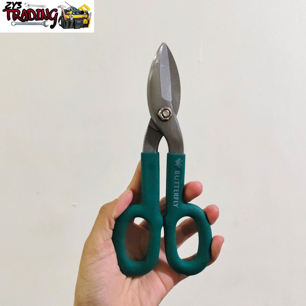 Butterfly Tin Snip 8" Heavy Duty Gunting Yero Scissors for Cutting ...