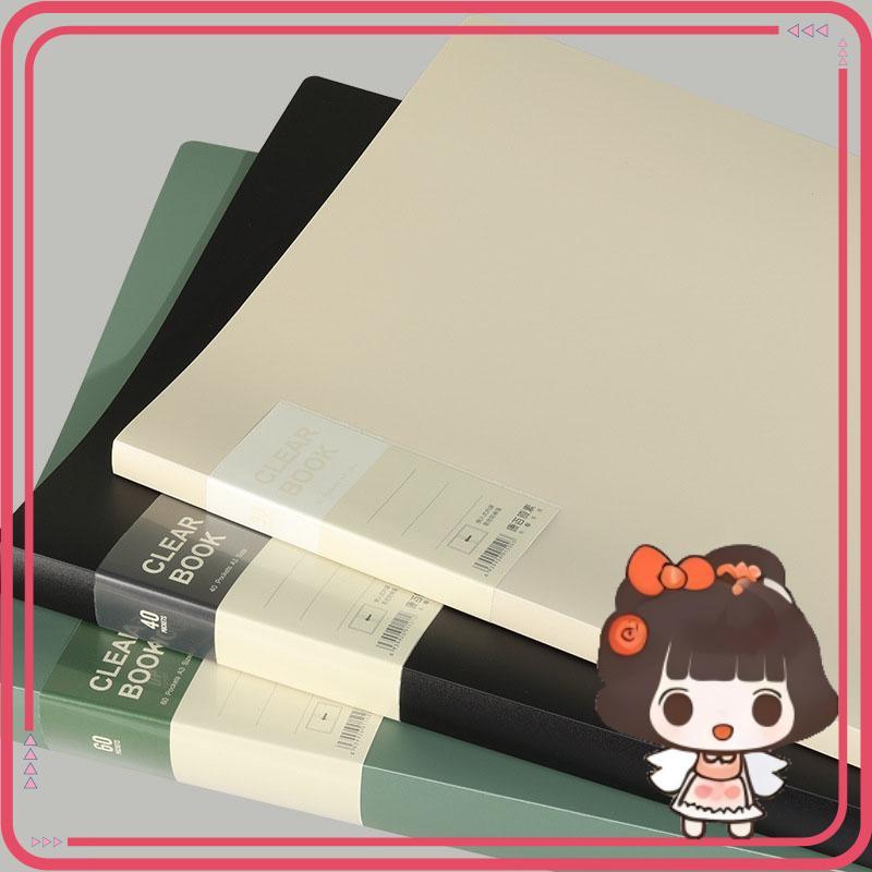 A3 Brochure Booklet Display Folder Thickened PP 60-Pocket Clear Insert ...