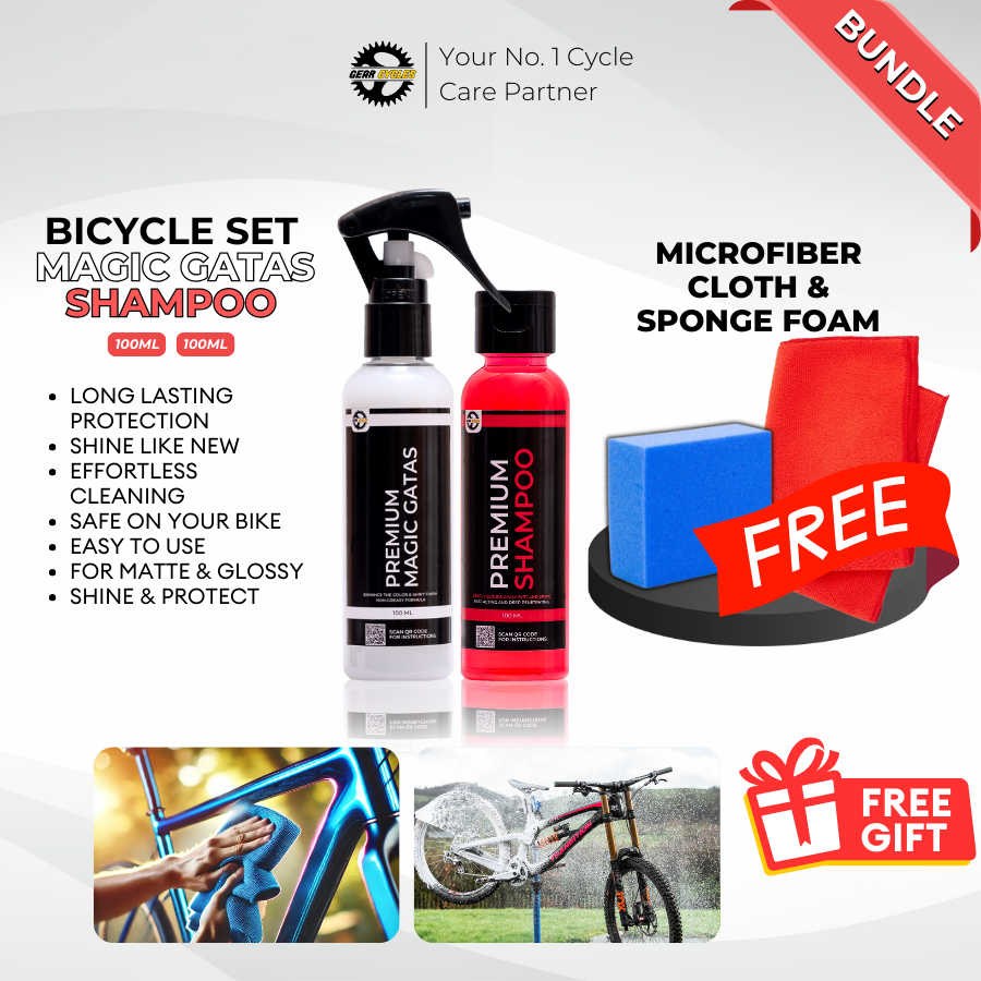 (BUNDLE) Gear Cycles Magic Gatas Wax Bike Wash Shampoo Washing Foam ...