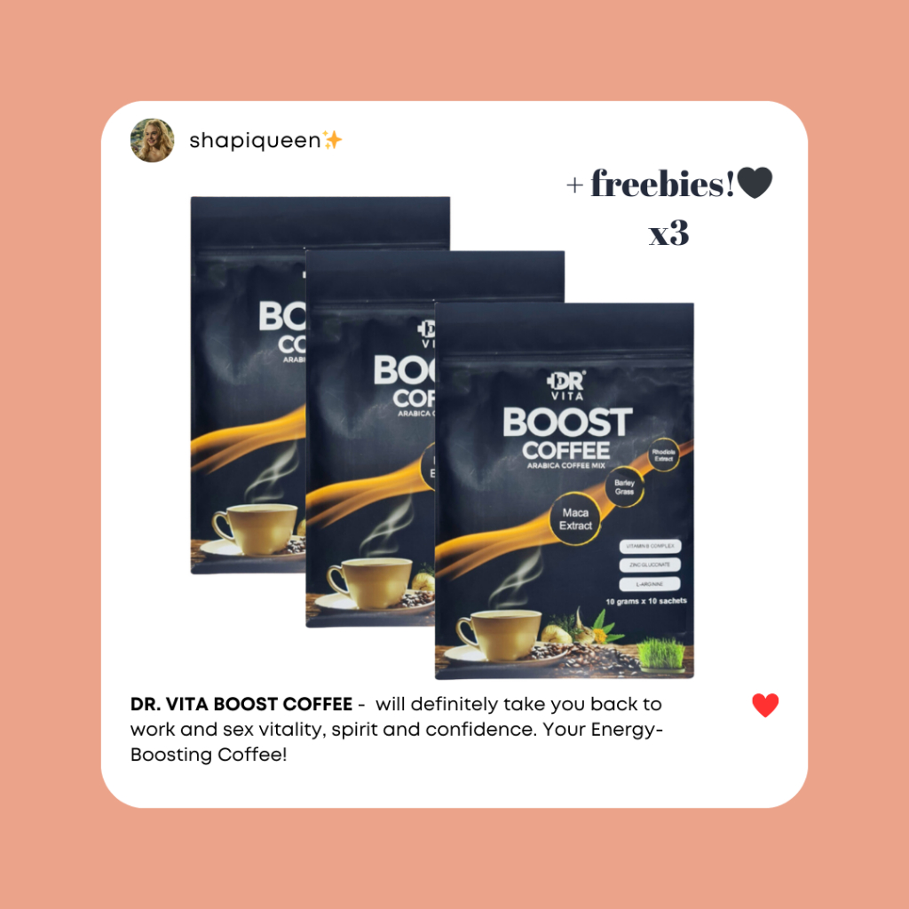 Dr. Vita Boost Coffee - Arabica Coffee Mix with Maca Extract 10 Sachets ...