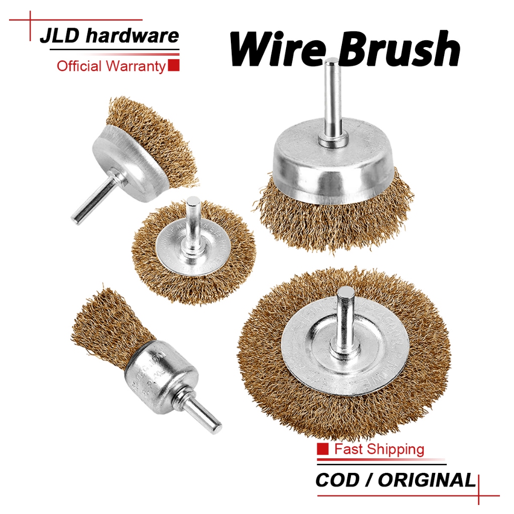 JLD 5PCS/3PCS Steel Brush Set For Cleaning Steel Wire Polishing Wheel ...