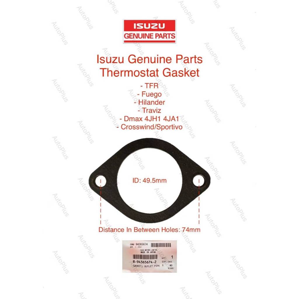 Isuzu Genuine Parts Thermostat Gasket: Crosswind/Sportivo Hilander TFR ...