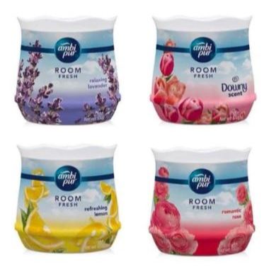 Ambi Pur Gel Fresh Air Freshener 180g (Refreshing Lemon/Downy Scent/Romantic Rose/Relaxing ...