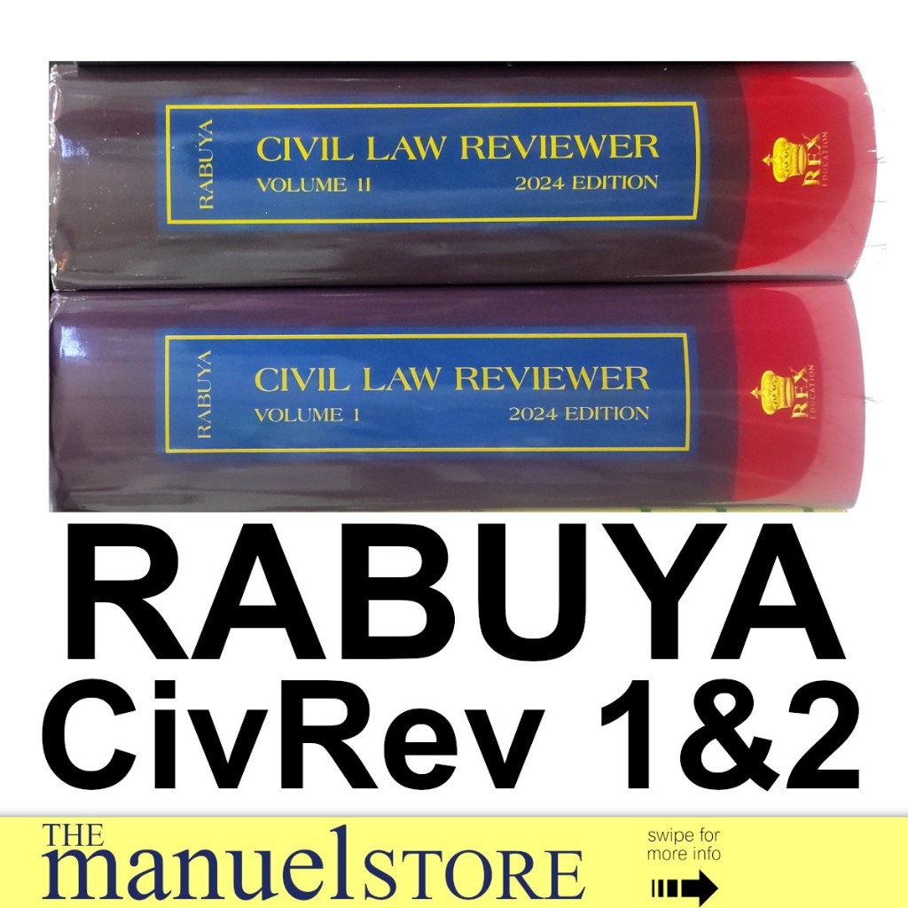 Rabuya (2024) CivRev - Civil Law Reviewer Volume I II 1 2 - Revised ...