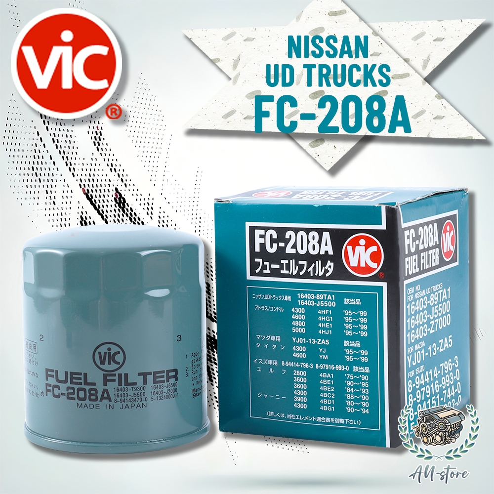 VIC FC-208A fuel filter Original Made In Japan For NISSAN UD TRUCKS ...