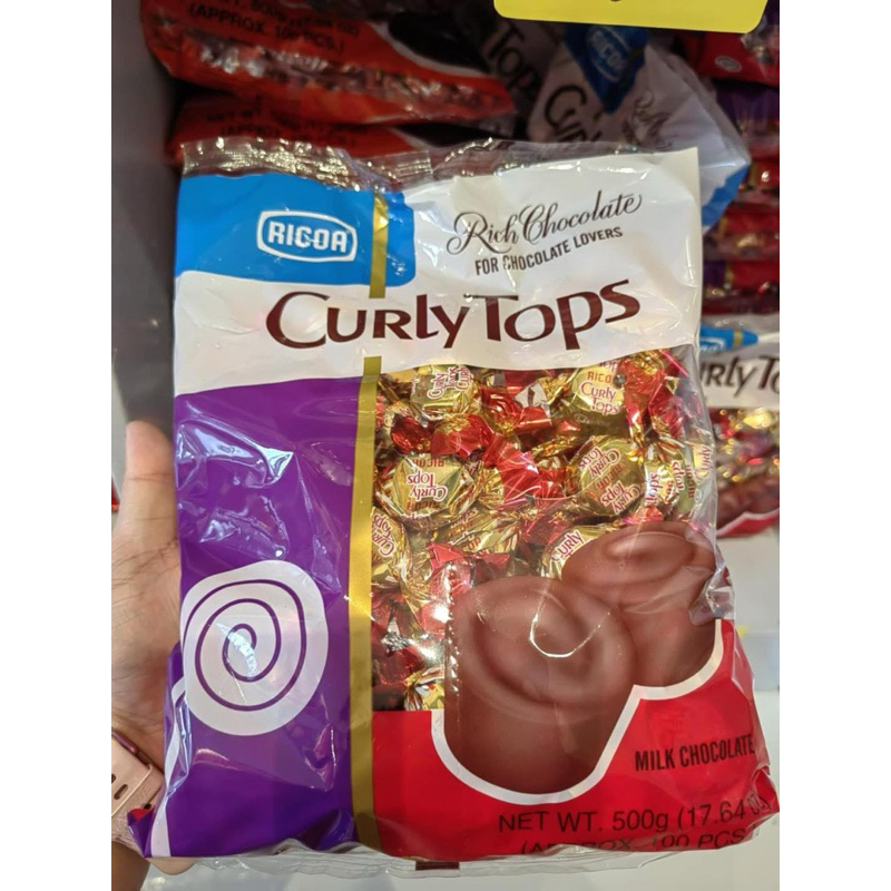 Ricoa Curly Tops Milk Chocolate 500g | Shopee Philippines