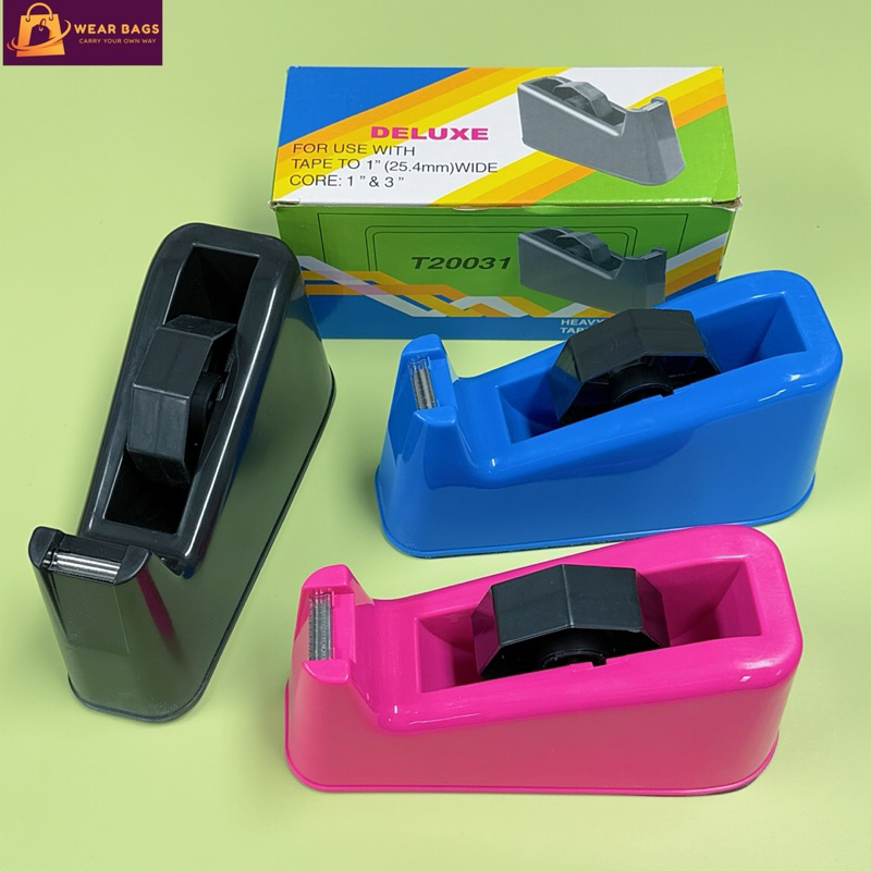 Dual Core 1" & 3" Tape Dispenser Heavy Duty Large Tape Dispenser ...