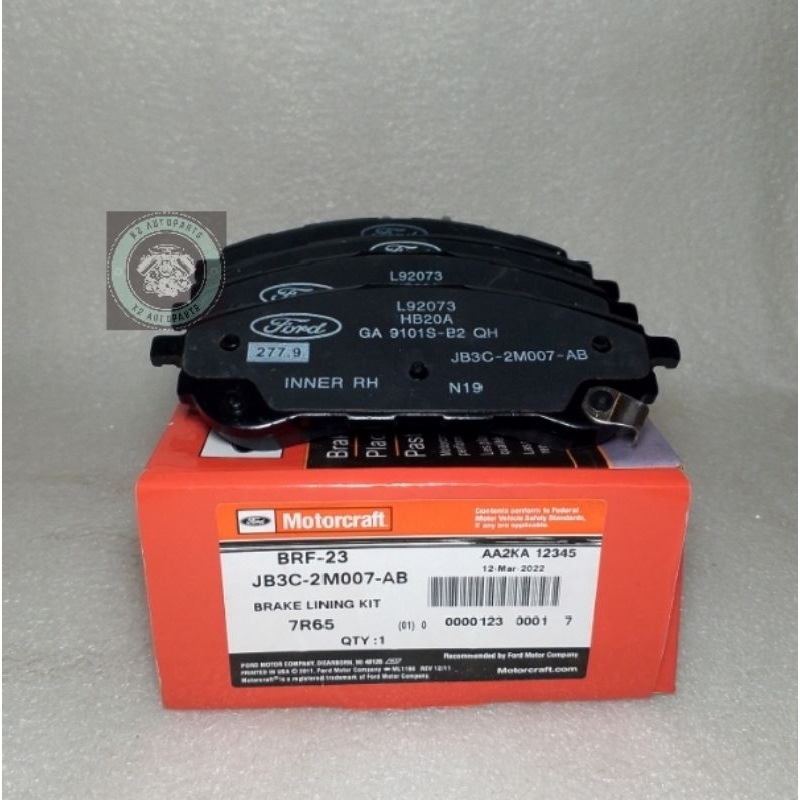 (JB3C-2M007-AB) Brake Pad for Ford Ranger 2018-2021 Model/T6/1st Gen ...