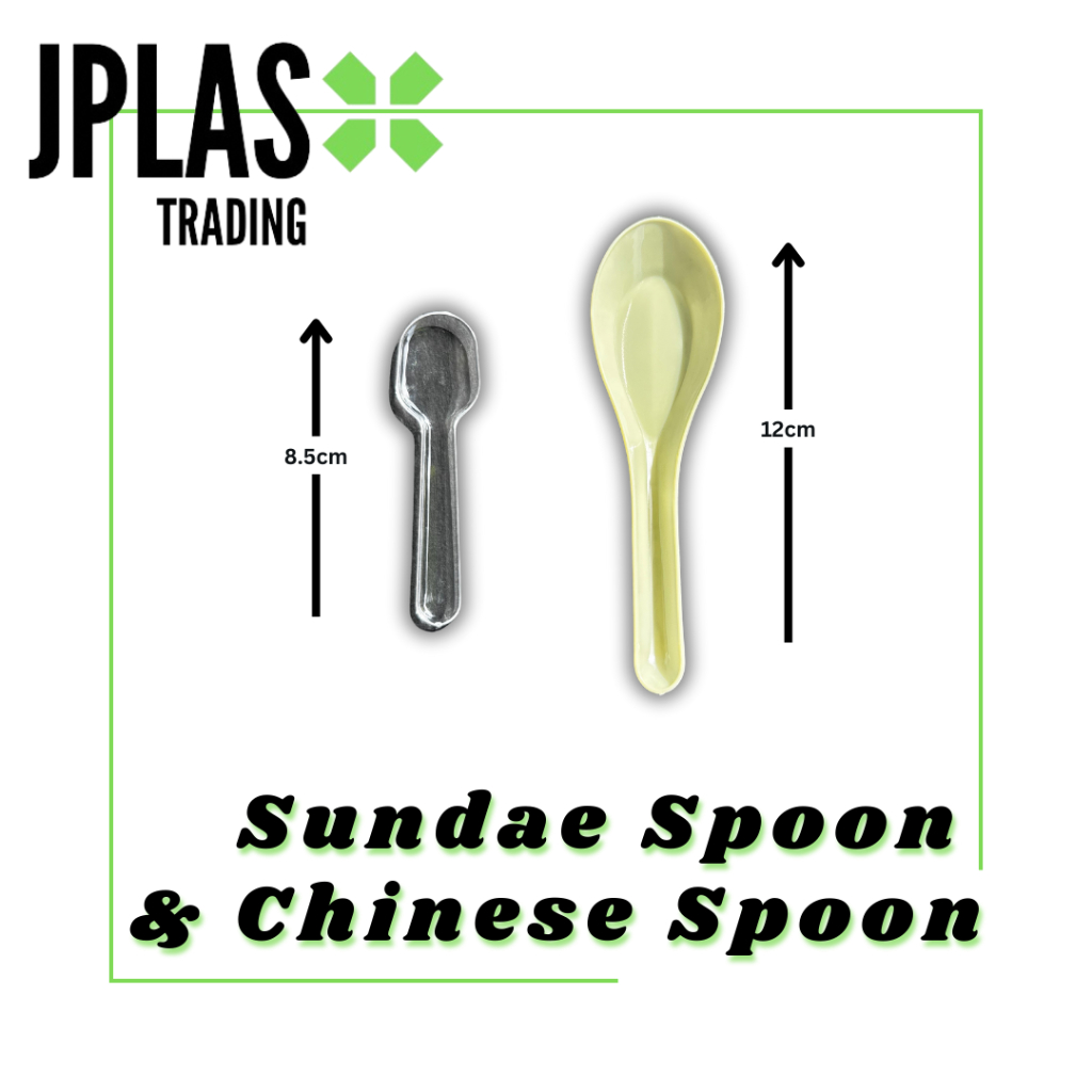 25pcs or 50pcs - Chinese Disposable Plastic Spoon 25pcs and Clear ...