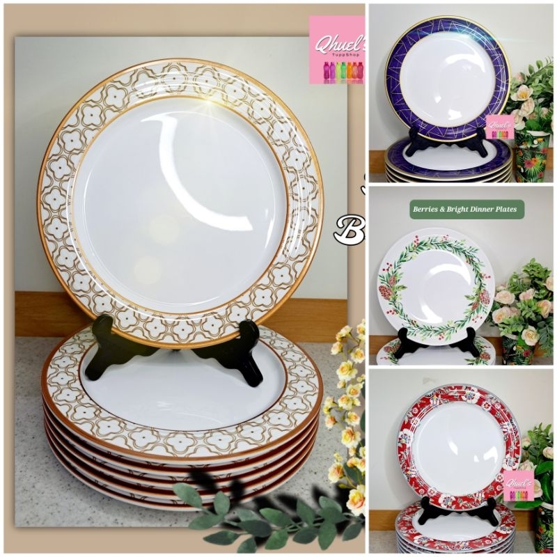Tupperware Dinner Plates 12pcs(Melamine Material) | Shopee Philippines