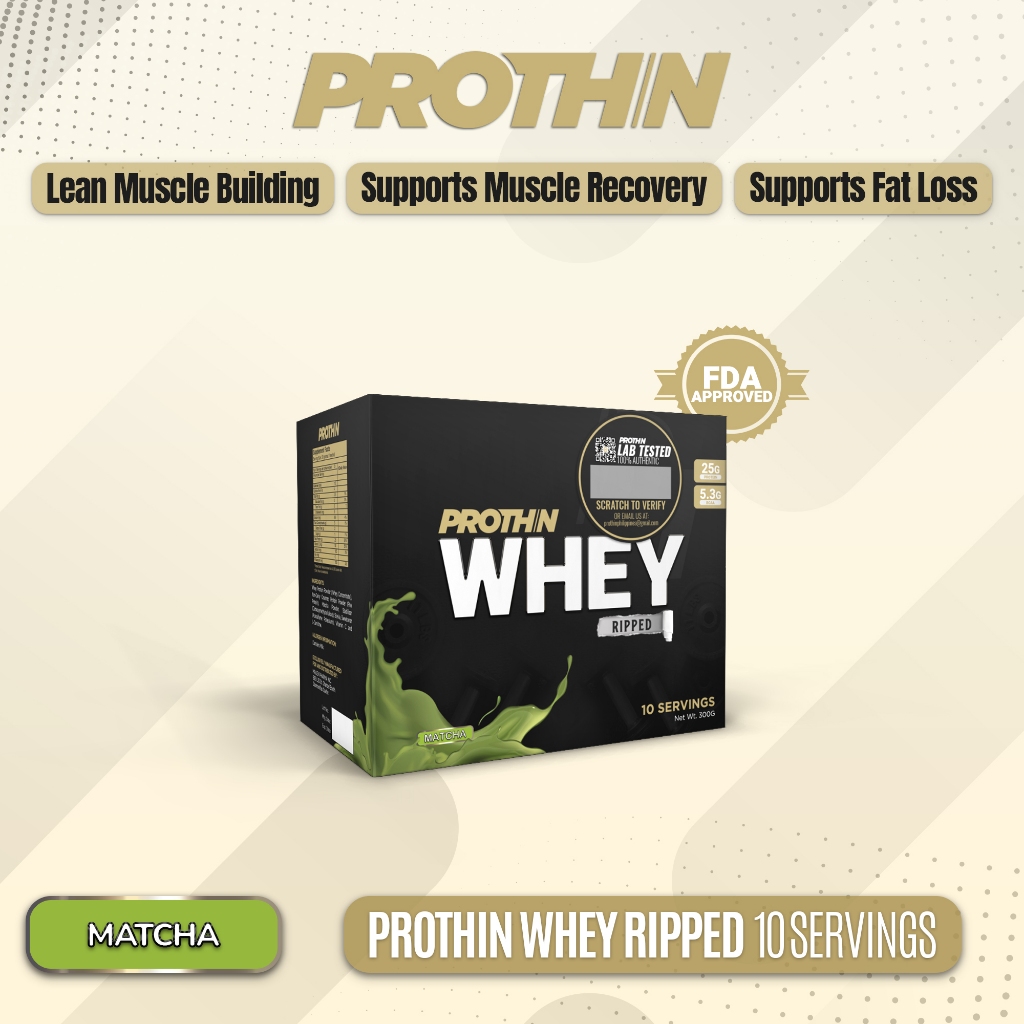 Prothin Whey Ripped 10 Servings Matcha Flavor | Shopee Philippines