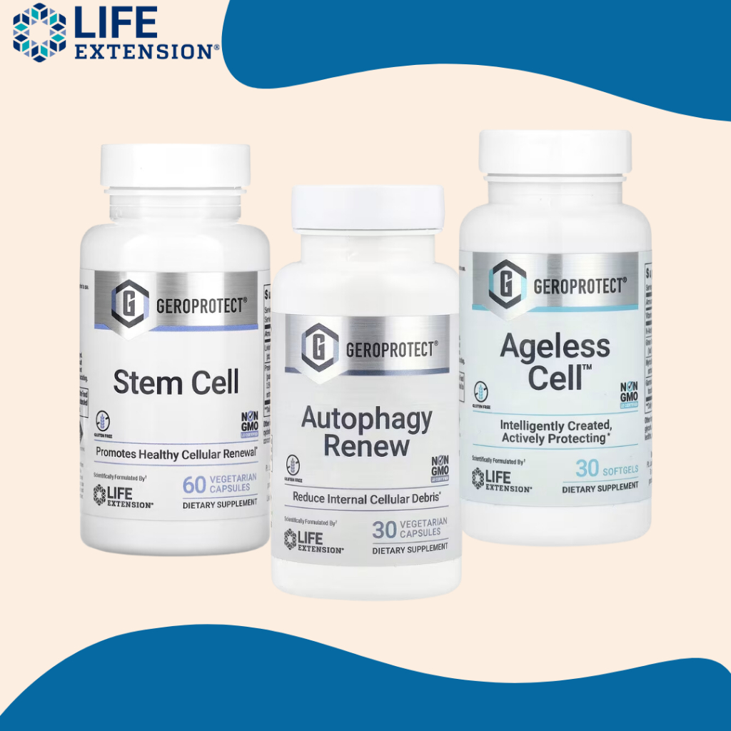 Life Extension, Geroprotect Stem Cell, Ageless Cell & Autophagy Renew ...