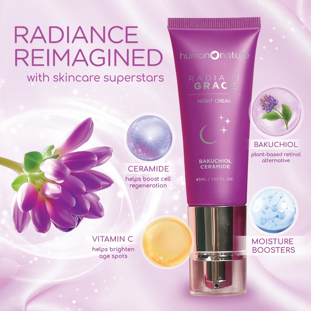 Human Nature Radiant Grace Night Cream 45g ( No Harmful Chemicals ...