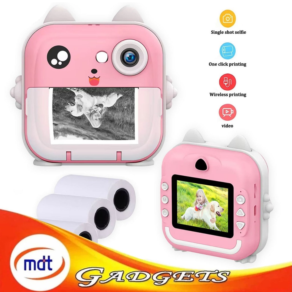 Q5 Kids Camera Instant Print Photo Children Inkless Mini Printer ...