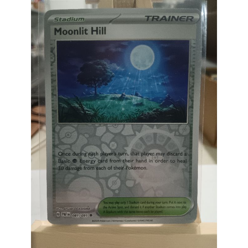 Pokemon TCG Moonlit Hill 081/091 Paldean Fates Trainer Reverse Holo ...