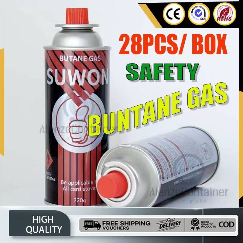 [28PCS] Suwon Safe Butane Gas for Gas stove 220g x 28 pcs Korea Gas ...