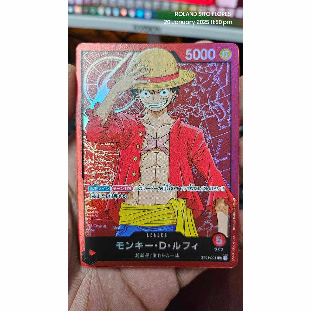 One Piece TCG ST01-001 L Monkey D. Luffy [Special Edition] | Shopee ...