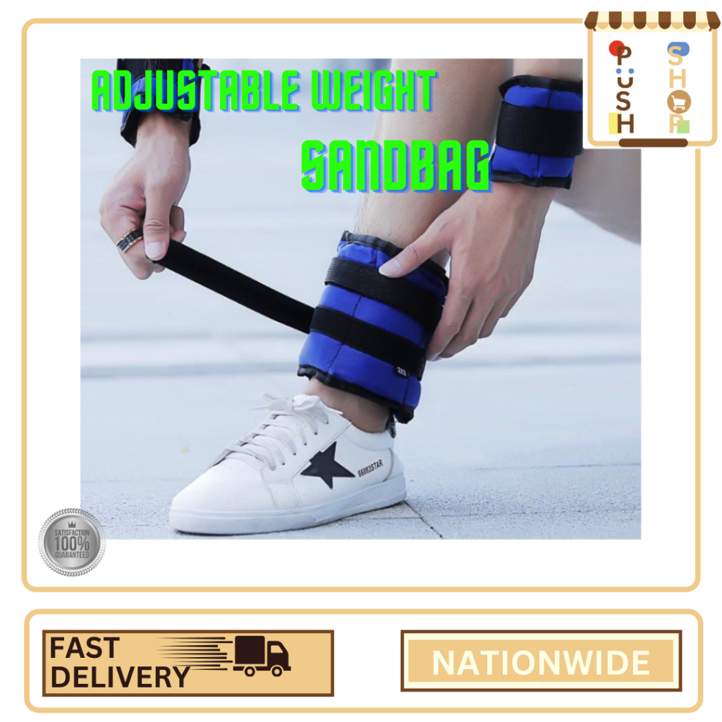 Adjustable Fitness Leg Ankle Weights Sand bag Wrist Arm Leg Weight Arm ...