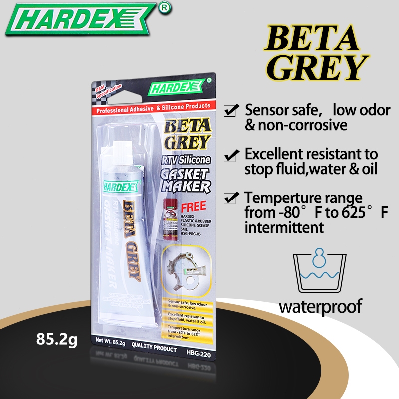 Hardex Beta Grey RTV Silicone Gasket Maker 82.5g Car Engine/Motor ...