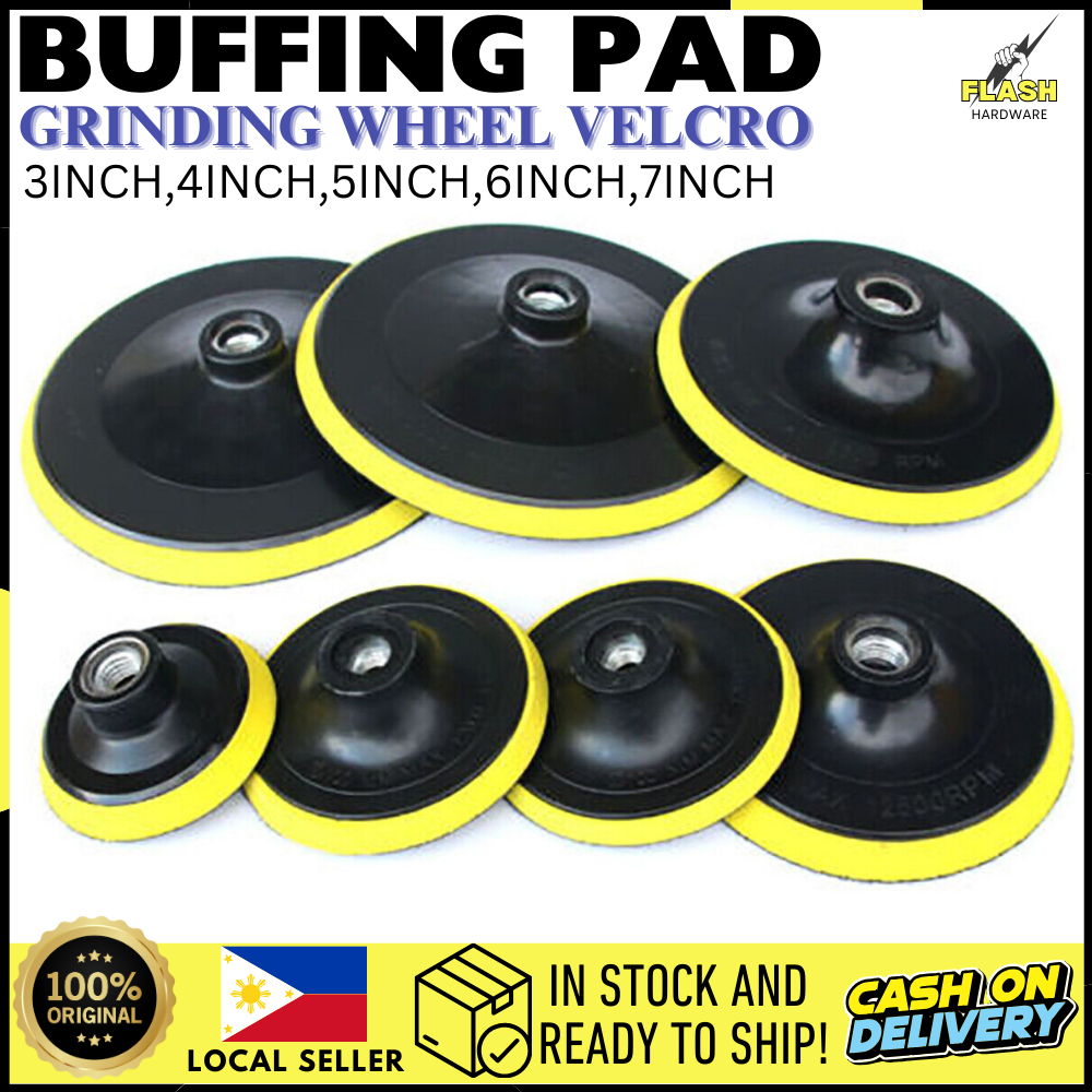 Backing Pad Hook and Loop Sanding Disk Buffing Pad Grinder | Shopee ...