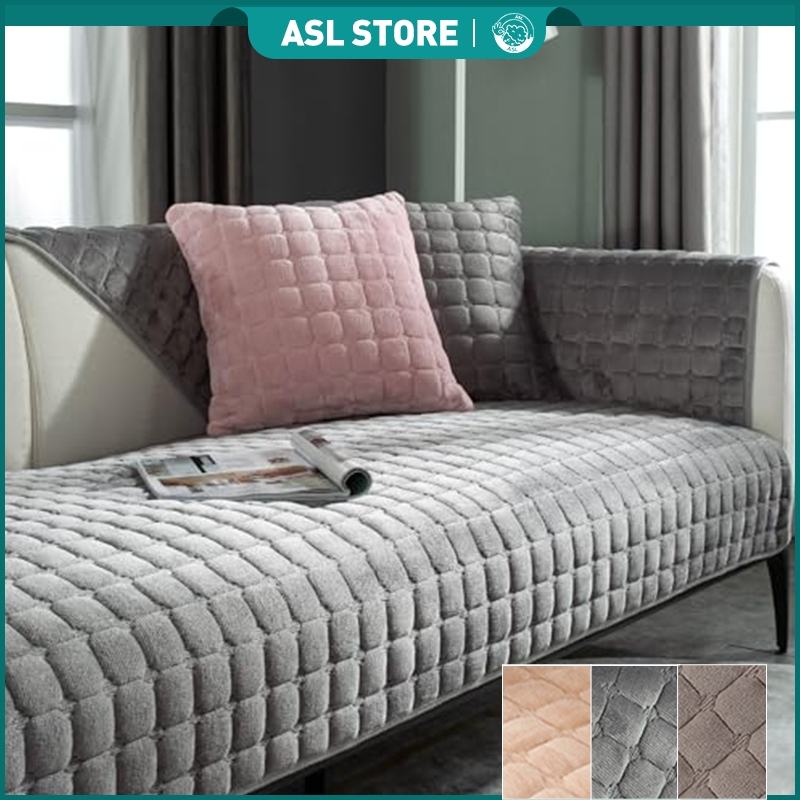 ASL Universal Sofa Cushion Sofa Cover Set L Shape Sofa Cover Non-Slip ...