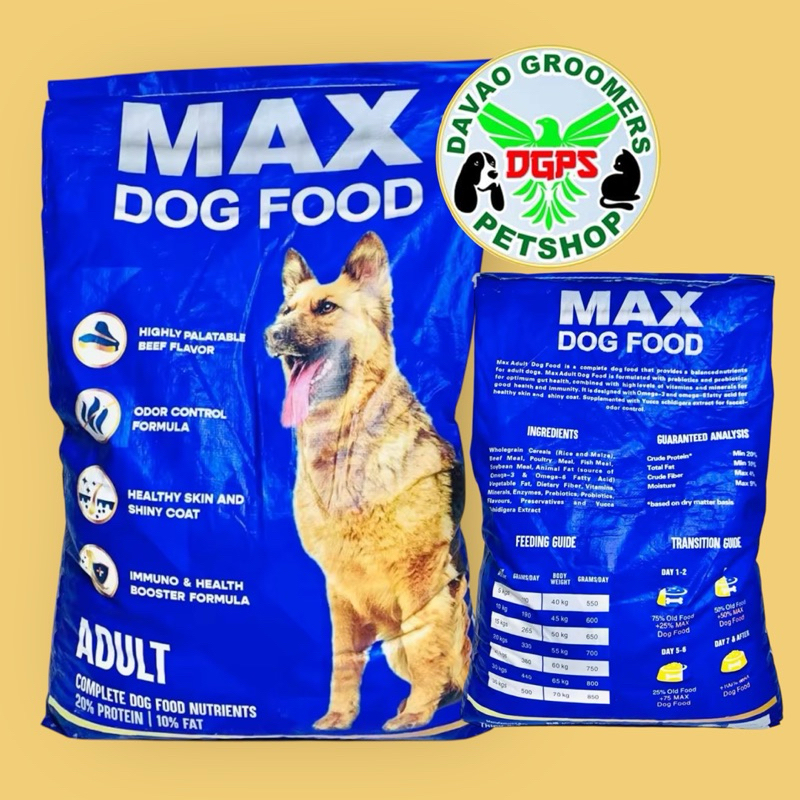 Max Dog Food for Adult Dogs (Repack 1kg) | Shopee Philippines