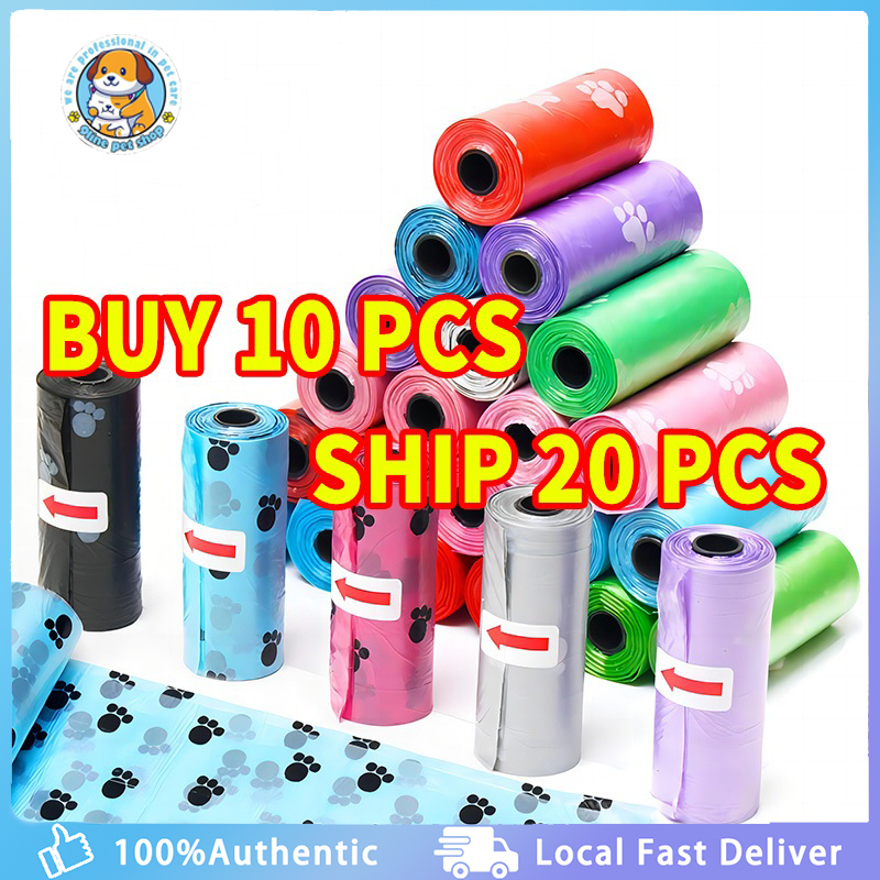 【Buy10 Ship 20】Dog Poop Bag Pet Refill Garbage Bag Waste disposable Pet ...