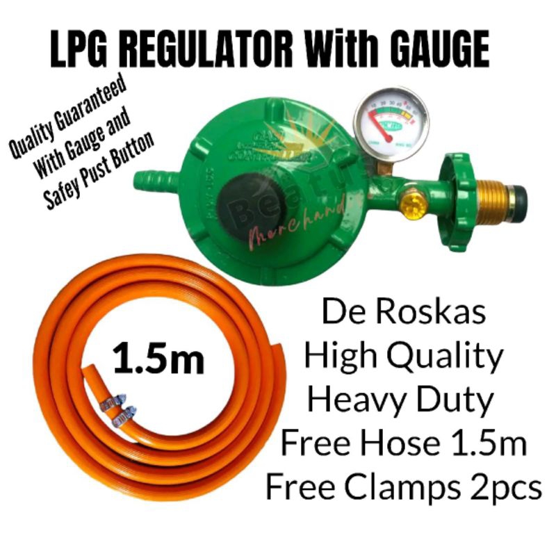 Maxco LPG Regulator Heavy duty with Pressure Gauge and Anti-Explosion ...